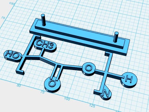 Atomic Structure of PLA by EasiestLion7370 3d model