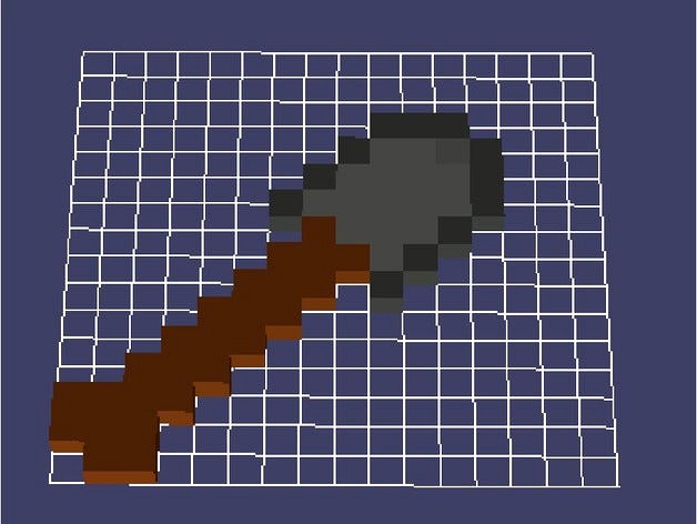 minecraft shovel by Bjo2004 3d model