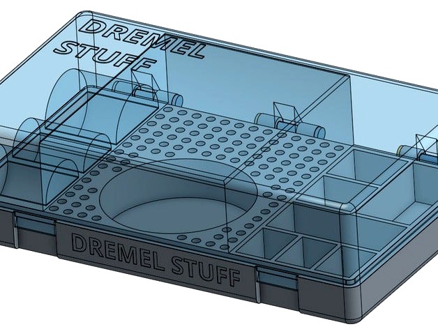 Rotary Tool Bits Storage Box by DarthBane 3d model