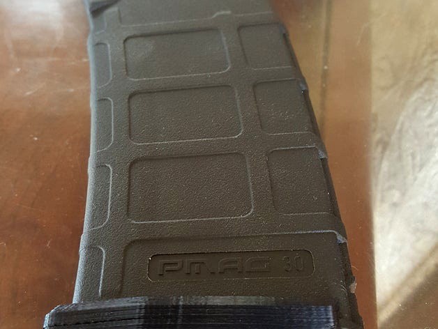 AR-15 Magazine Base Plate by martialmedia 3d model