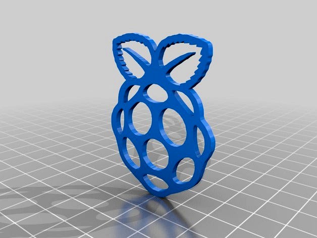 raspberry-pi-logo by Shankman 3d model