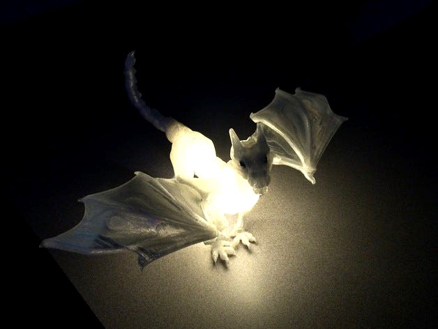 Ode to Braq dragon: Light it up!!! With mini led string by noxmortis 3d ...