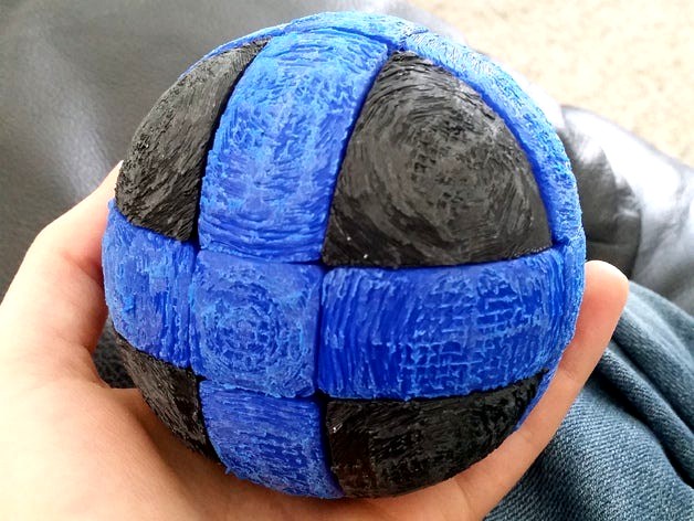 Sphere rubik's cube by 10EShoes 3d model