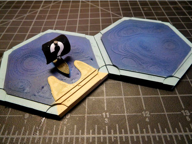 Catan Seaside Seafarers Ports by Isolt 3d model