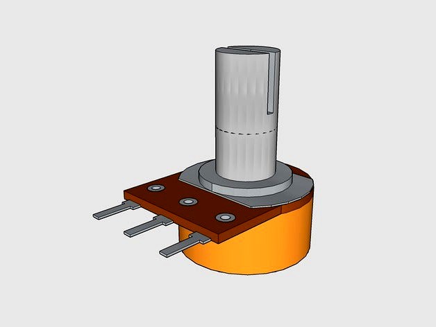 Potentiometer B10K by jeremy2nis 3d model