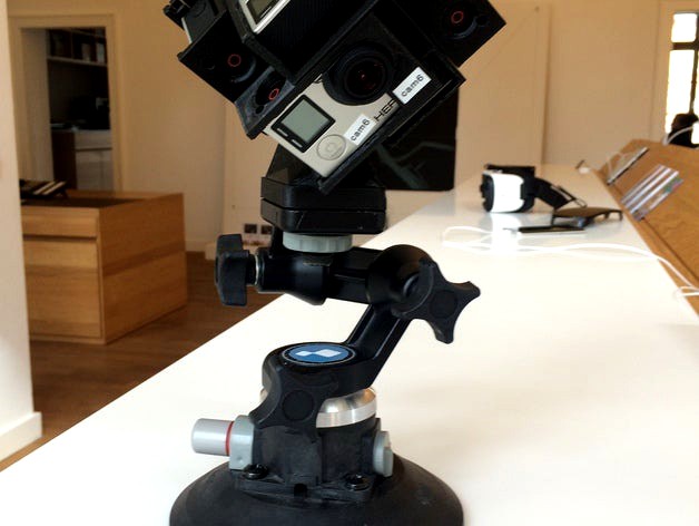 GoPro 360 Rig (spherical mount) by peterreichard 3d model