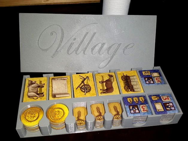 Village Board Game Storage Solution by Beevus 3d model