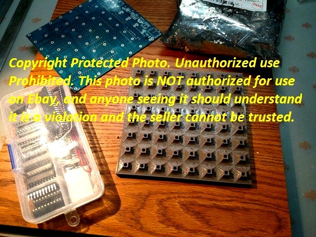 8X8X8 LED Cube Layout Frame by ICEPICKTONY 3d model