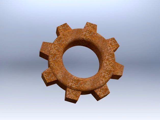 factorio logo by SpruitArjan 3d model
