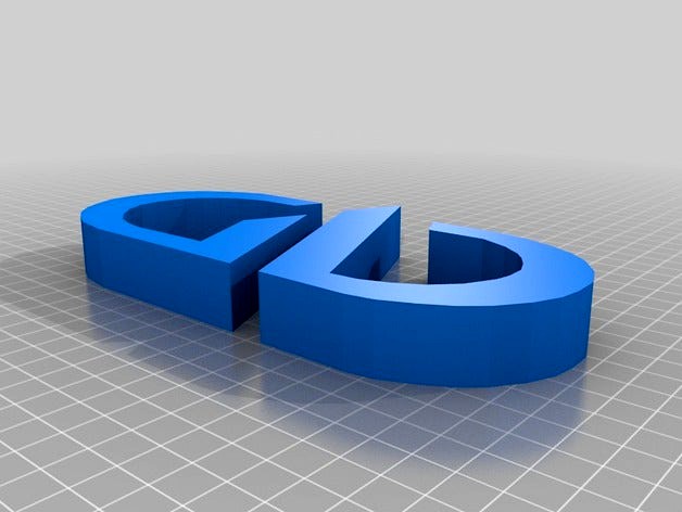 DD Audio logo by ropzu 3d model