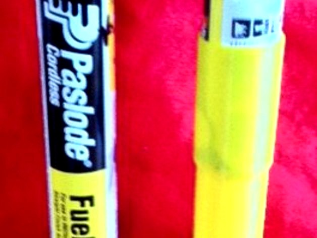 Paslode Yellow Fuel Cell Adapter by randyrue 3d model