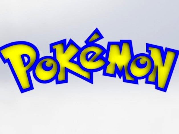 Pokémon Logo by Bjornnijen 3d model