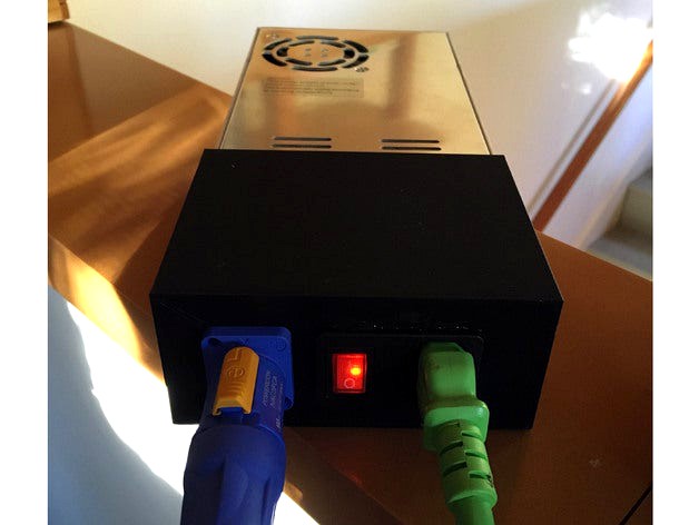 350W power supply enclosure by dnewman 3d model