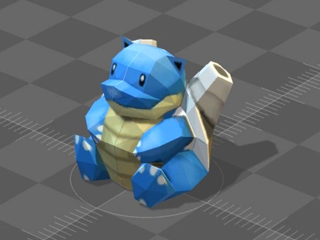 Blastoise Doll - Pokémon by Fonso_s 3d model