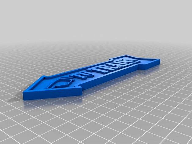 Train Sign by taterstem 3d model