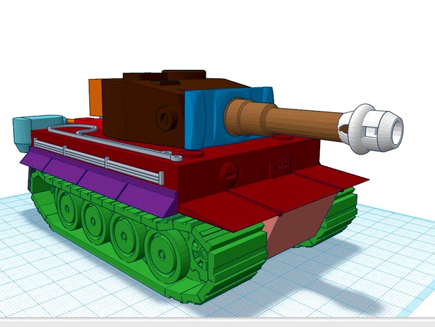 tinkercad-tank by nanpawang 3d model