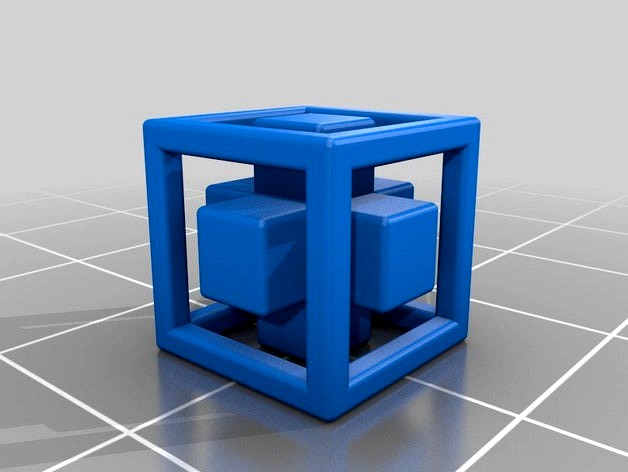 Plus in a cube by Dotum 3d model