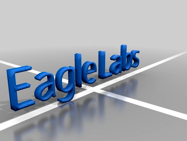 Eagle Labs Logo by Gowans007 3d model