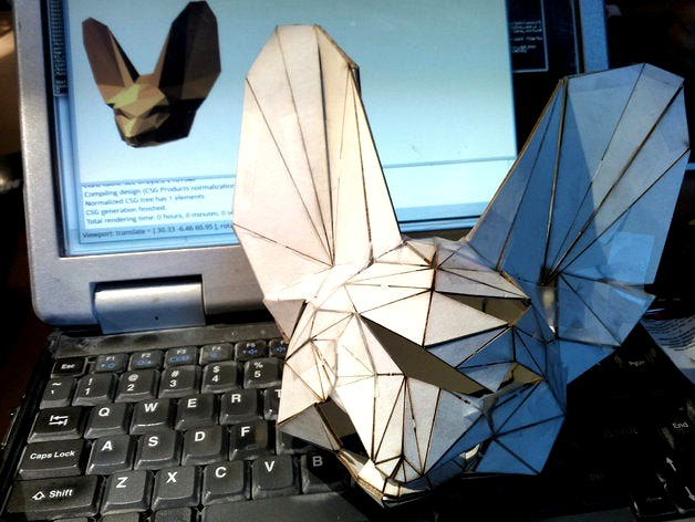 Papercraft Fennec Fox by hudson 3d model