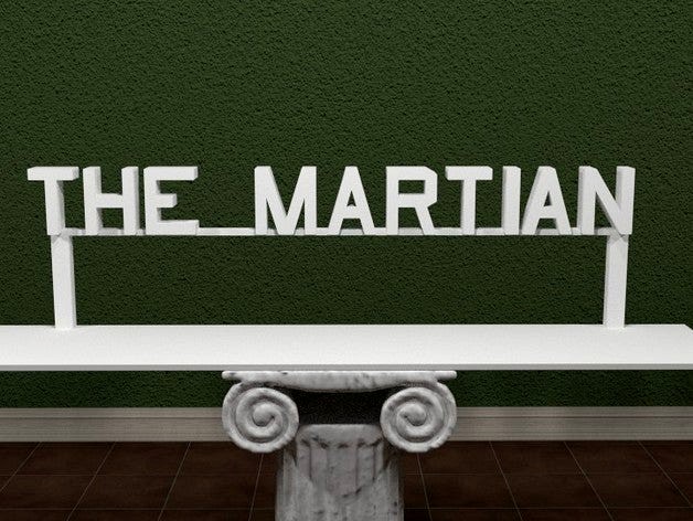 The Martian Logo by AwesomeA 3d model