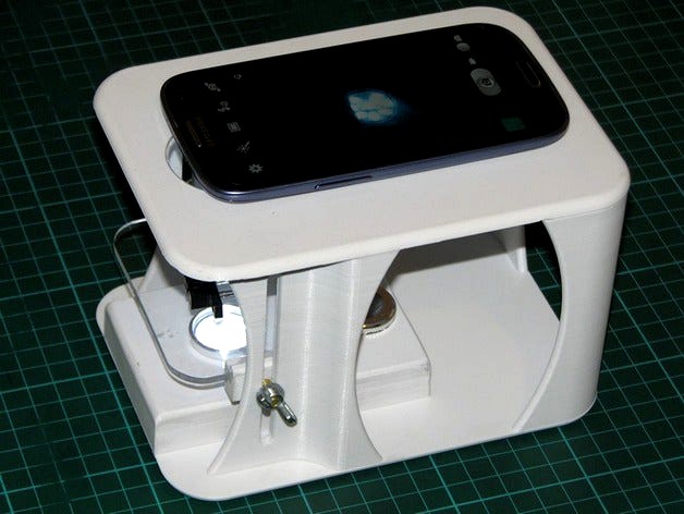 Smartphone microscope by EvoLabs 3d model