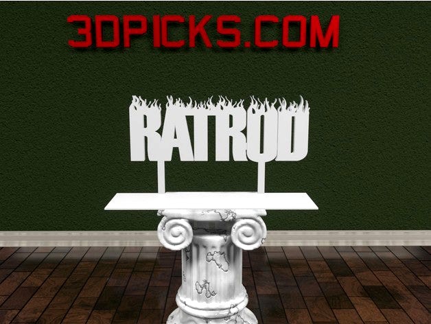 Rat Rod Magazine Logo by AwesomeA 3d model