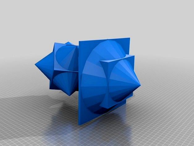 Shape for printer testing by almost2unlimited 3d model
