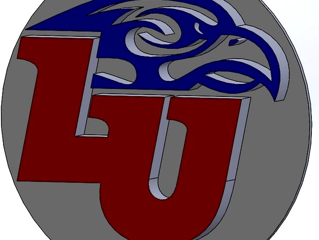 Liberty University Logo by Bschubert 3d model