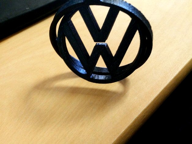 Volkswagen Spinning Logo by XeLite 3d model