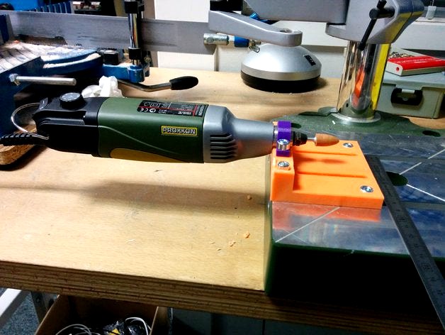 Proxxon / Dremel mount by dgeral 3d model