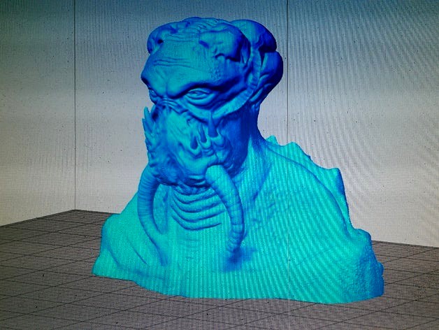 Baneling head by speedtwin69 3d model