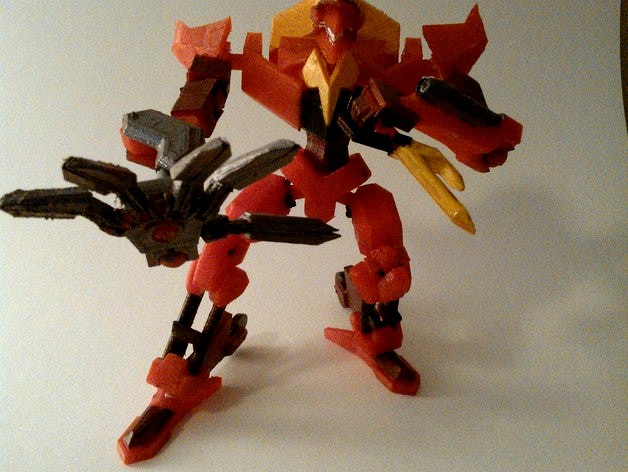 Knightmare Frame: Type-02 Guren Mk.2 by liemprefon 3d model