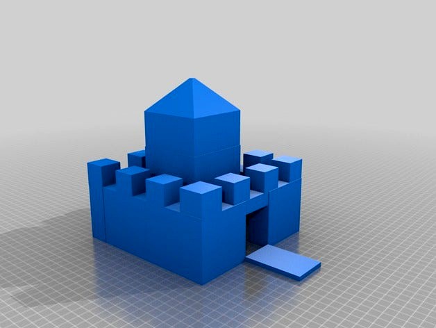 Simple Castle by marvinshang 3d model