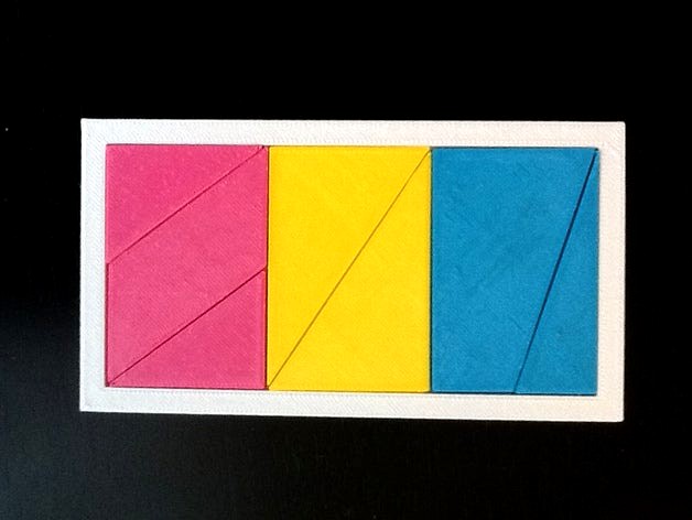 Area of a Parallelogram Puzzle by dhonda 3d model