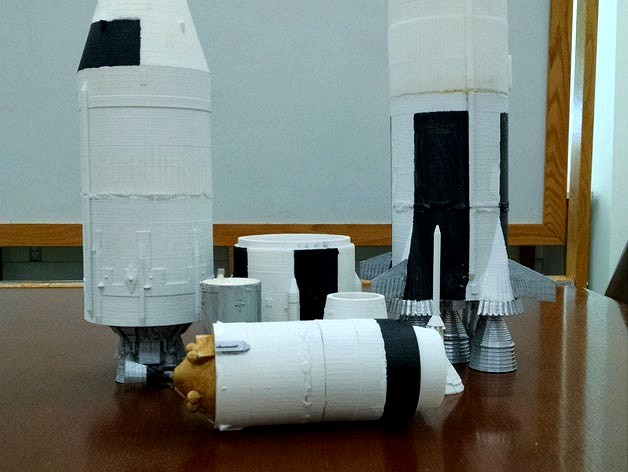Stack Separable Saturn V by RTicknor 3d model