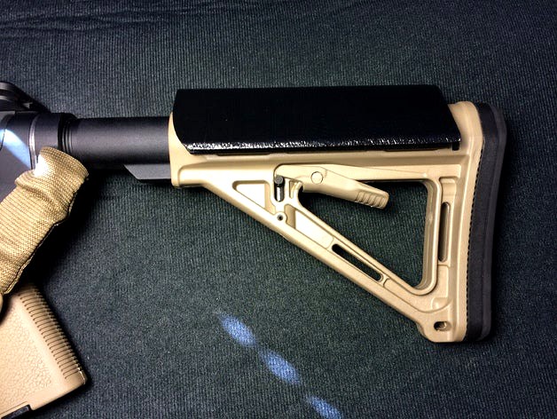 AR 15 Magpul MOE/CTR 1/2" & 1" Cheek Riser by gushino 3d model