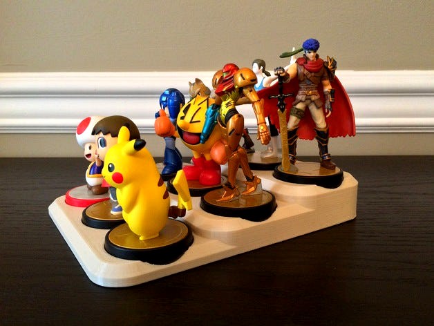 Amiibo Storage & Display Tray by sand1 3d model