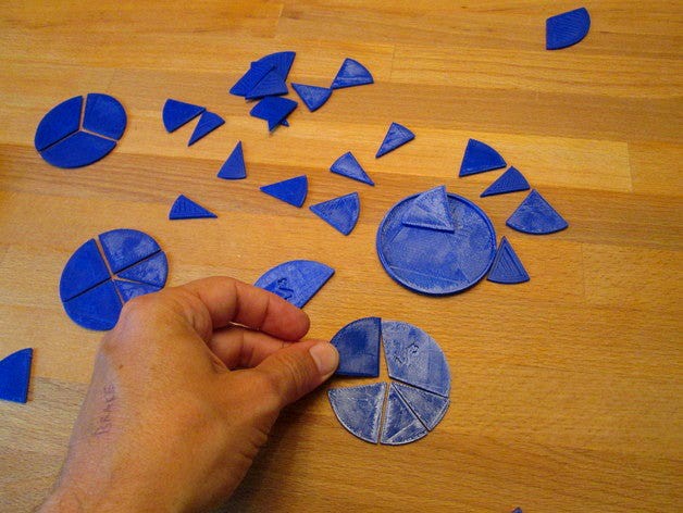 Fraction Circles by risacher 3d model