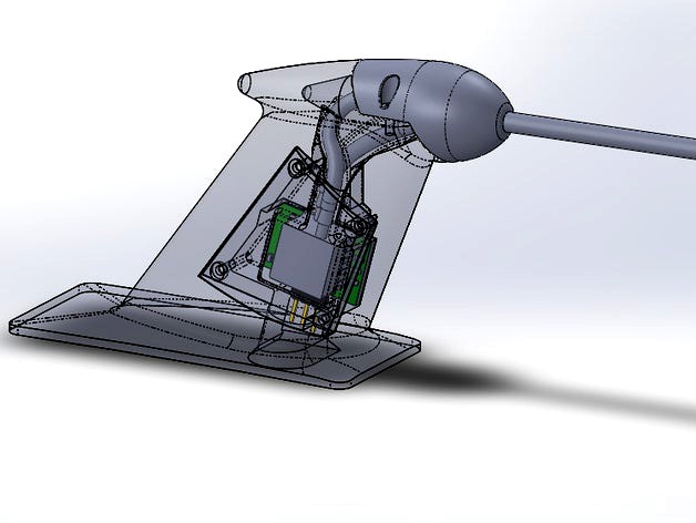 3DR analog Airspeed Sensor/Pitot Holder by RedbeardPete model