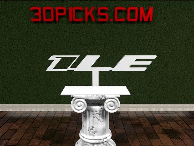1LE Logo by AwesomeA 3d model