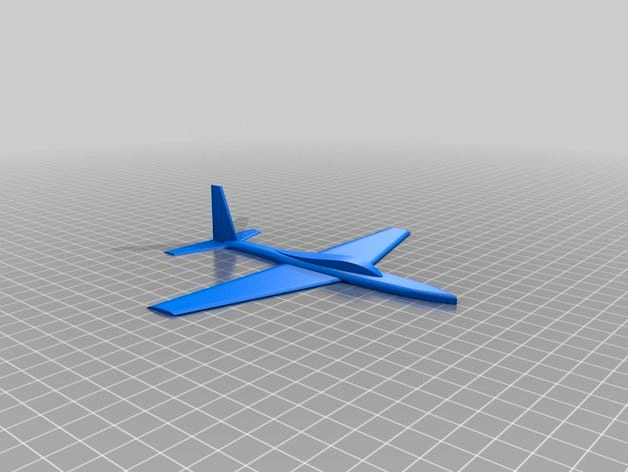 print and fly aircraft by boeingdude1 3d model