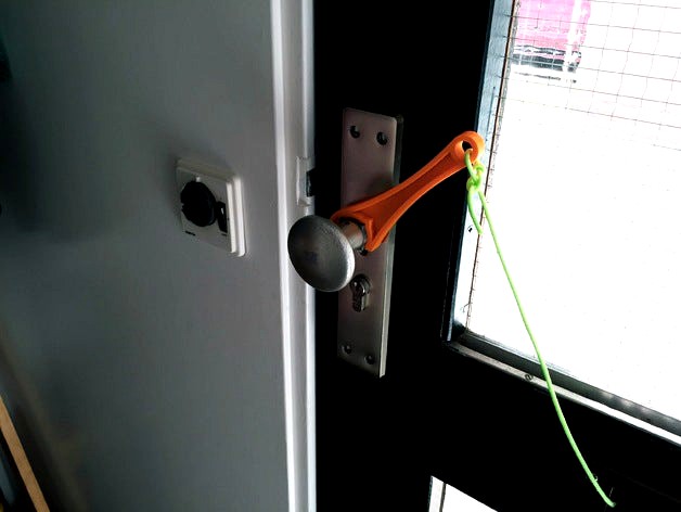 Removable 'touwtje door de brievenbus' by bjorntm 3d model