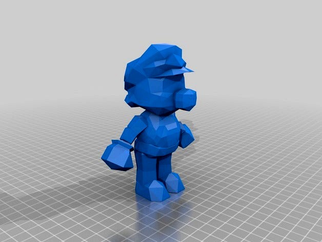 Low Poly Mario by yoshiman6464 3d model