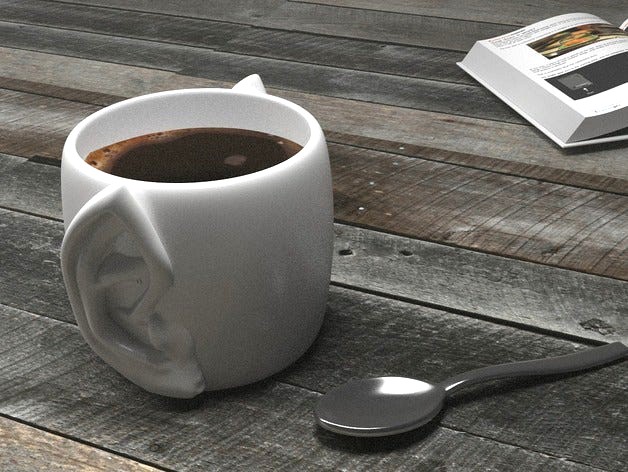 Ear Mug, Vulcan Edition by roman_hegglin 3d model