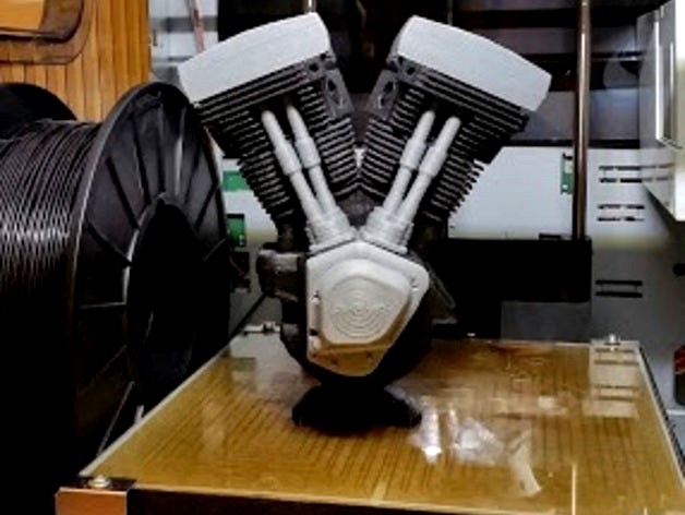 Harley Davidson Evolution Engine by rawkstar320 3d model