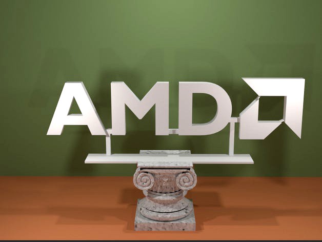 AMD Logo by AwesomeA 3d model