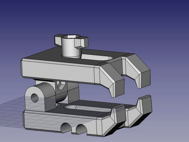The qInch Project : Mini Claw Grip by sketchpunk 3d model