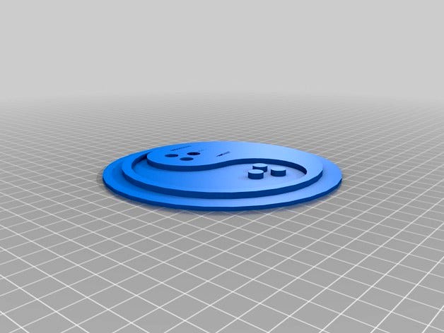 dudeism logo by alex1 3d model