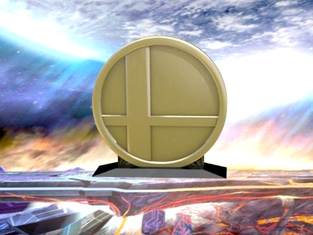 Super Smash Tournament Trophy by RobertGM111 3d model