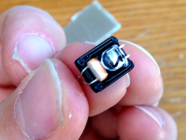 Printable Vactrol optocoupler, LED and LDR in a box by Aart 3d model